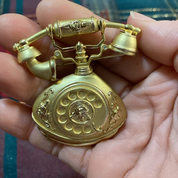 Jewelry | Phone Jumbo Brooch | Poshmark